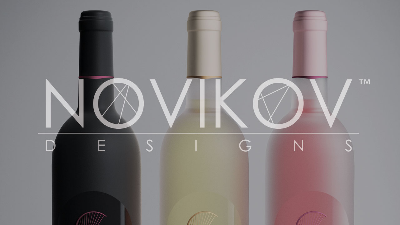 Novikov Designs - Premium Range Wines Bottles Design